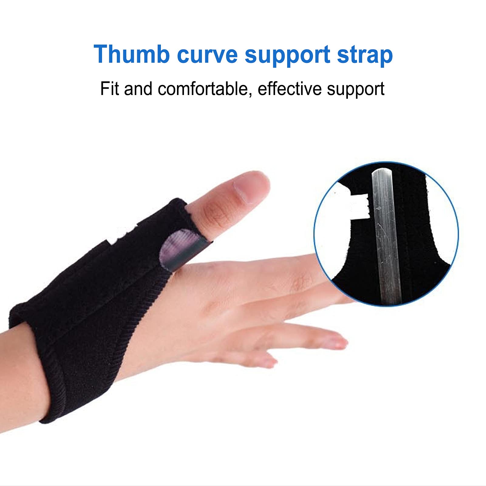 Thumb Corrector Stabilizer, Adjustable Thumb Splint, Wrist Thumb Stabilizer with Built in Aluminum Bar, Children Thumb Support Brace, for Thumb Bone Fracture, Ligament Injury, Finger Sprain(XS)
