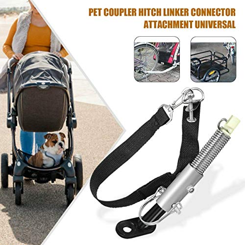 WINOMO Universal Bicycle Trailer Hitch Quick Release Heavy Duty Steel Linker MTB Road Bike Trailer Hitch Attachment