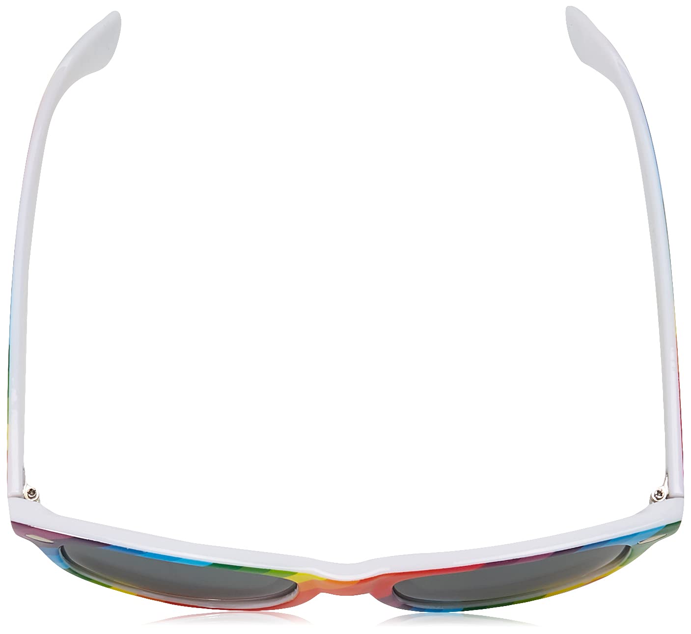 Retro Optix Sunglasses Classic 80's Vintage Style Design (Rainbow, Smoke)