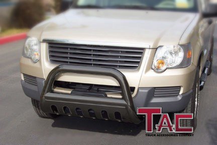 TAC Bull Bar Fit 1998-2012 Ford Ranger/Ranger Edge (Excluded STX Model) Pickup Truck 2.5” Black Front Bumper Grille Guard Brush Guard