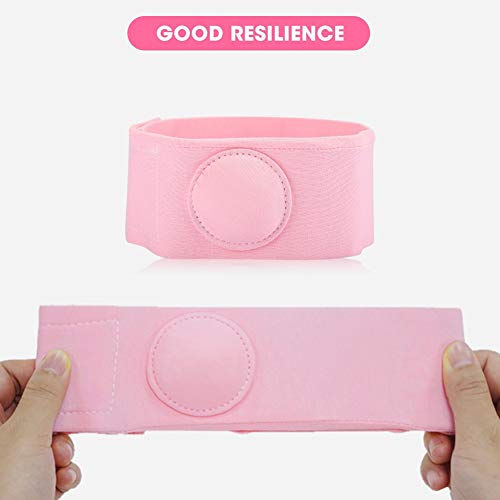 ZJchao Hernia Belt for Babies, 2-piece Hernia Belt Treatment For Hernia Therapy For Children Umbilical Hernia Belt for Newborns Infant Newborn Belt(Rosa)