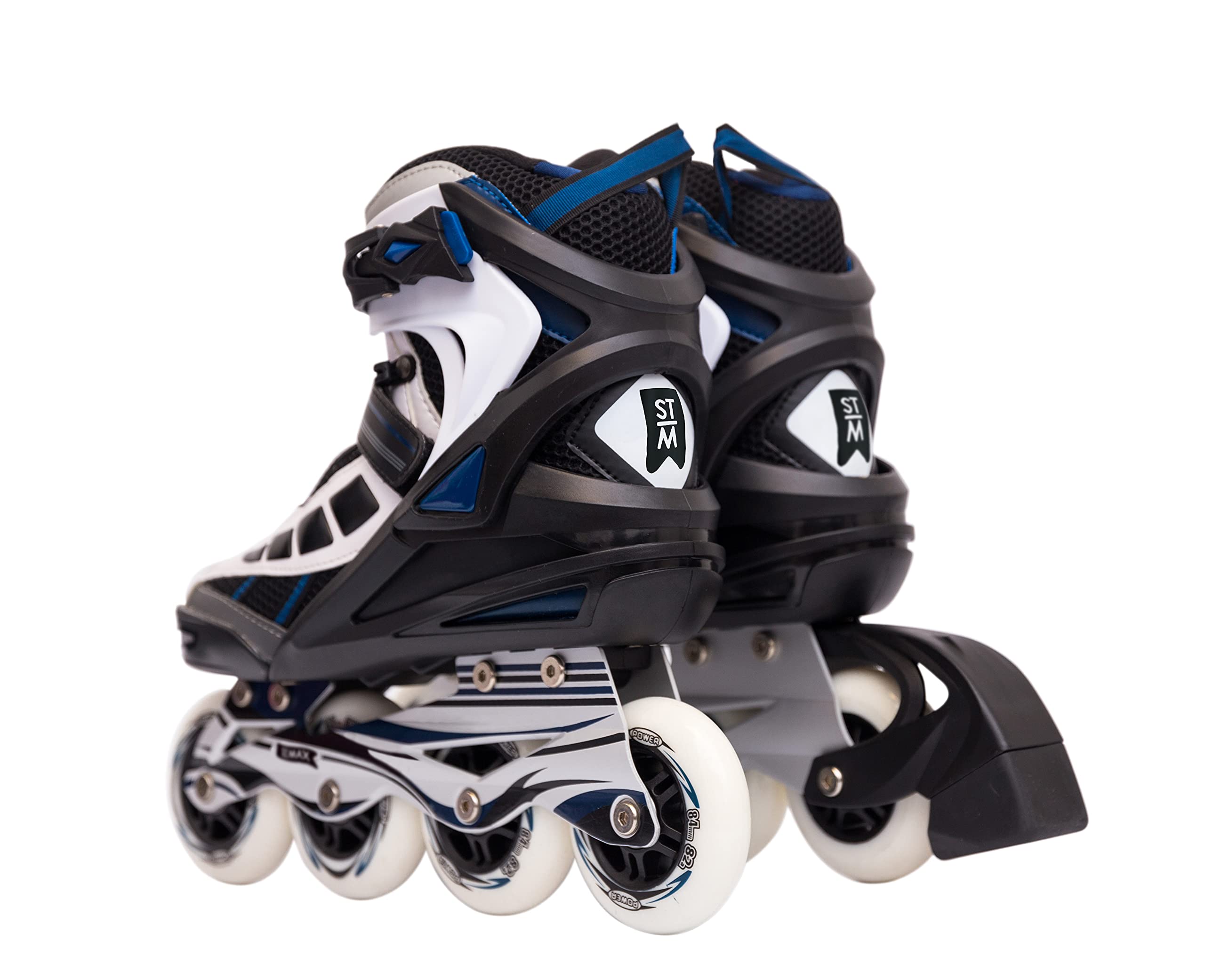 STMAX Inline Skates for Men - Size 7 to 13 Men - ABEC 7 Roller Skate for Men and Kids - Patines para Hombre - Skates Adults 10 Men Blue