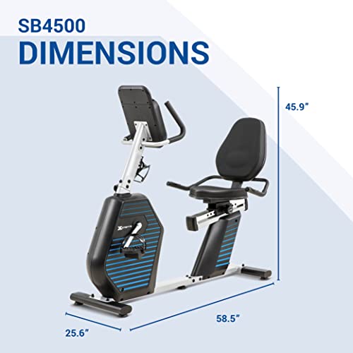 XTERRA Fitness SB4500 Recumbent Bike, Black
