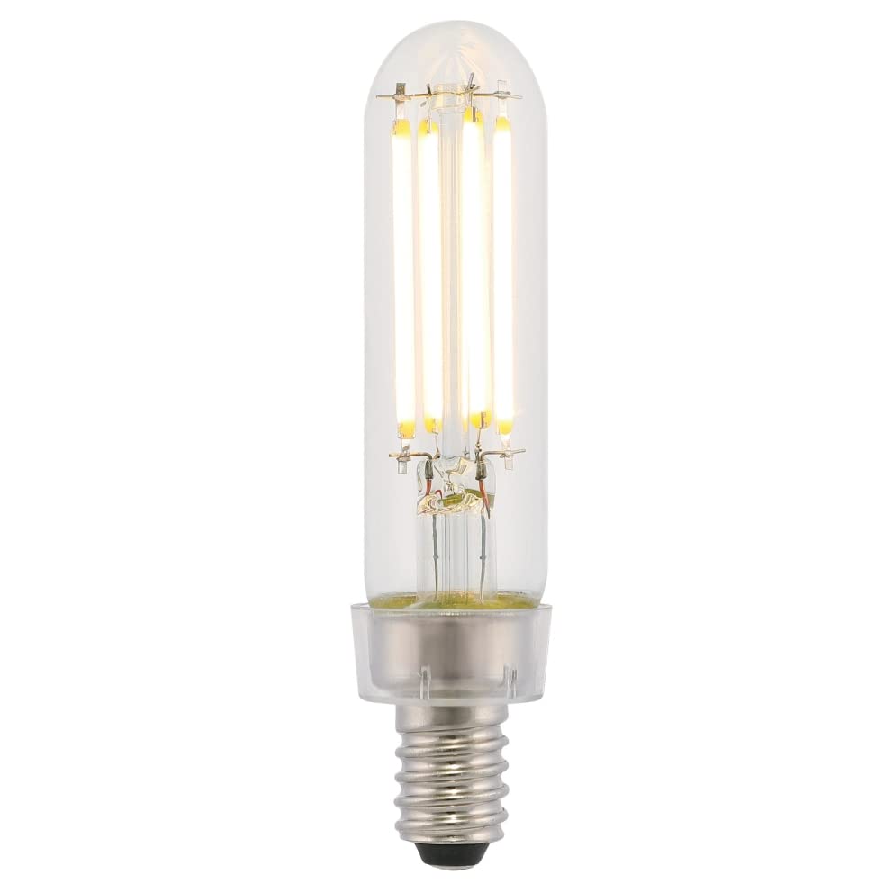 Westinghouse 5168020 4.5 (40-Watt Equivalent) T6 Dimmable Clear Filament, Candelabra Base (6 Pack) LED Light Bulbs,