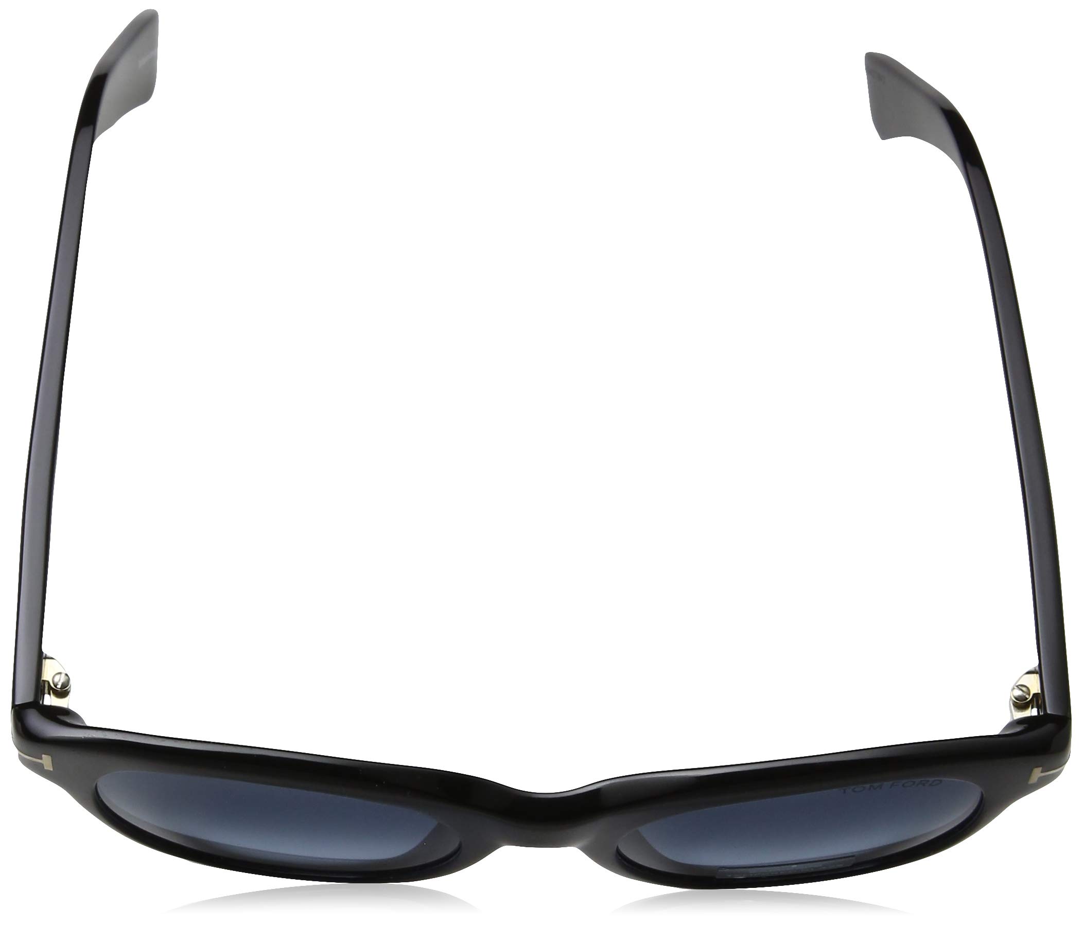 Tom Ford Rectangular Sunglasses TF532 Ally 01W Shiny Black/Gold 51mm FT0532