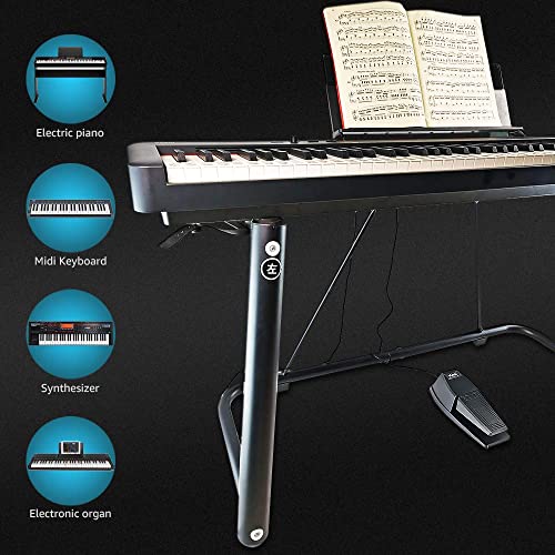 Wuxic new Sustain Pedal,Universal for Yamaha Casio Roland Korg Behringer Moo digital Piano and Midi Electronic keyboards