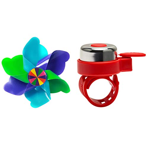 TOYANDONA 1 Set of Bike Bell Windmill Handle-Bar Bell Mountain Bike Loud Crisp Clear Sound Bike Accessories for Baby Bike Outdoor