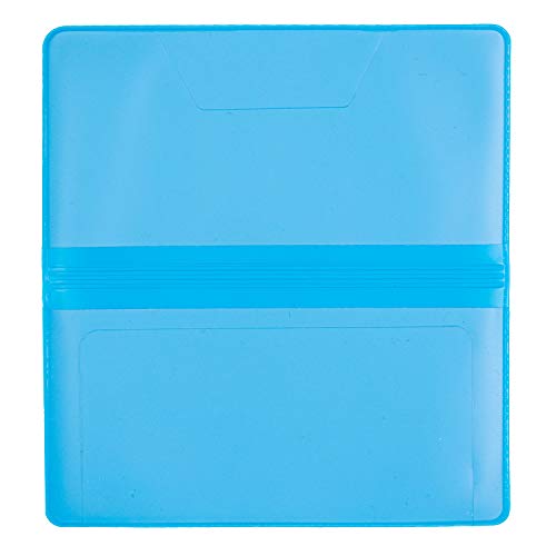 Sky Blue Vinyl Checkbook Cover, Top Tear Personal Vinyl Checkbook Cover
