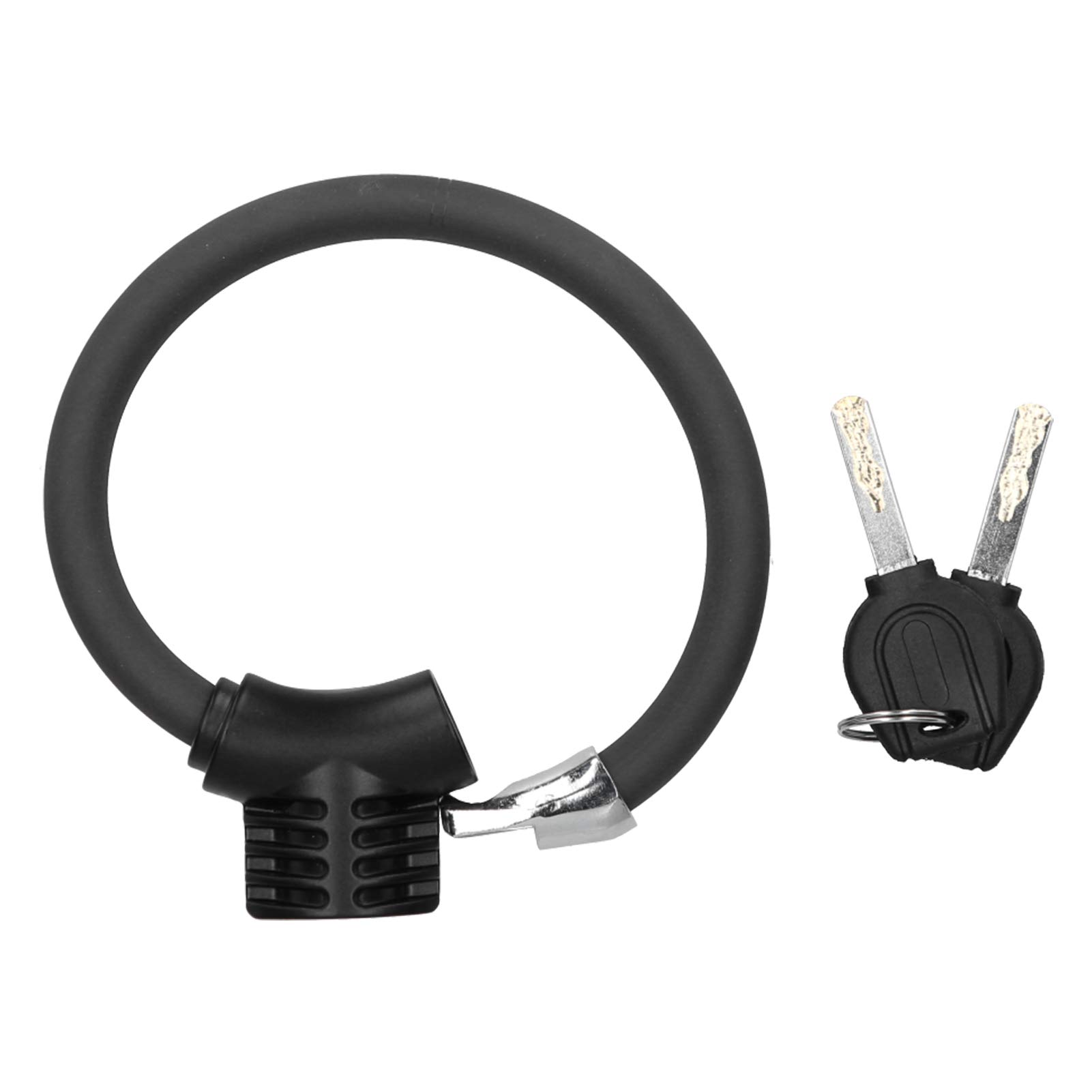 Tomantery Bicycle Chain Lock Reflective Black for Cable Lock for Bicycle Lock for Motorcycle Lock for Chain Lock(Matte Black)