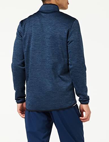 Under Armour Men's Armour Fleece 1/2 Zip T-Shirt , Academy Blue (408)/Black , Medium