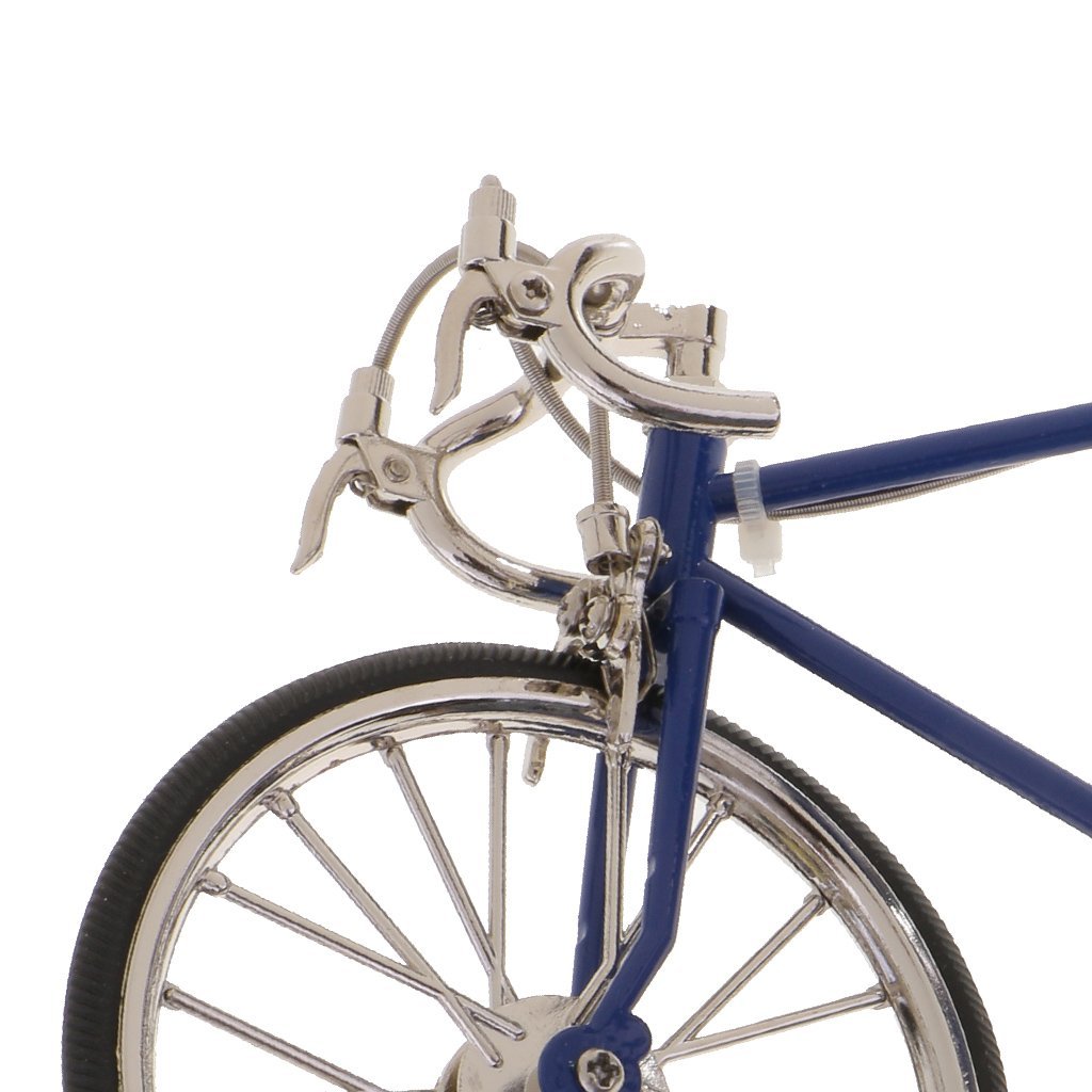 Taotenish 1:10 Scale Racing Bike Model Replica Bicycle Toy Collections Kids Gift - Dark Blue