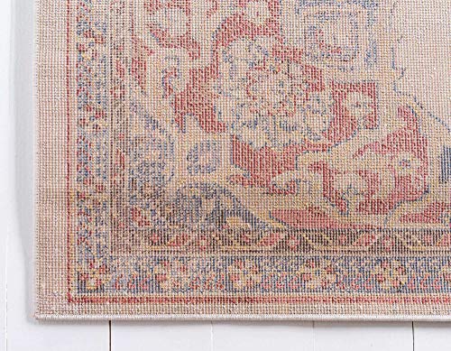 Unique Loom Utopia Collection Traditional Classic Vintage Inspired Area Rug with Warm Hues, 2' 2" x 3' 1" Rectangle, Cream/Blue