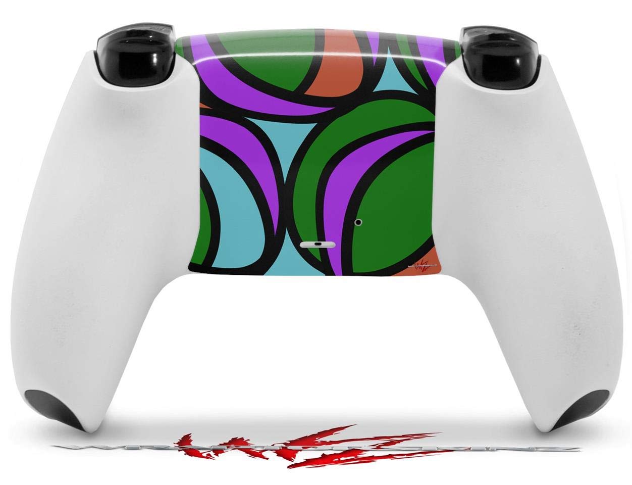 WraptorSkinz Skin Wrap compatible with Sony PS5 DualSense Controller Crazy Dots 03 (CONTROLLER NOT INCLUDED)