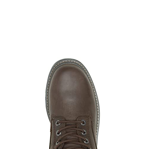 WOLVERINE Men's Floorhand 6 Inch Waterproof Soft Toe-M Work Boot, Dark Brown, 10 M US