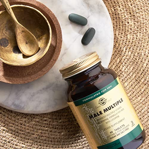 Solgar Male Multiple, 180 Tablets - Multivitamin, Mineral & Herbal Formula for Men - Advanced Phytonutrient - Vegan, Gluten Free, Dairy Free - 90 Servings