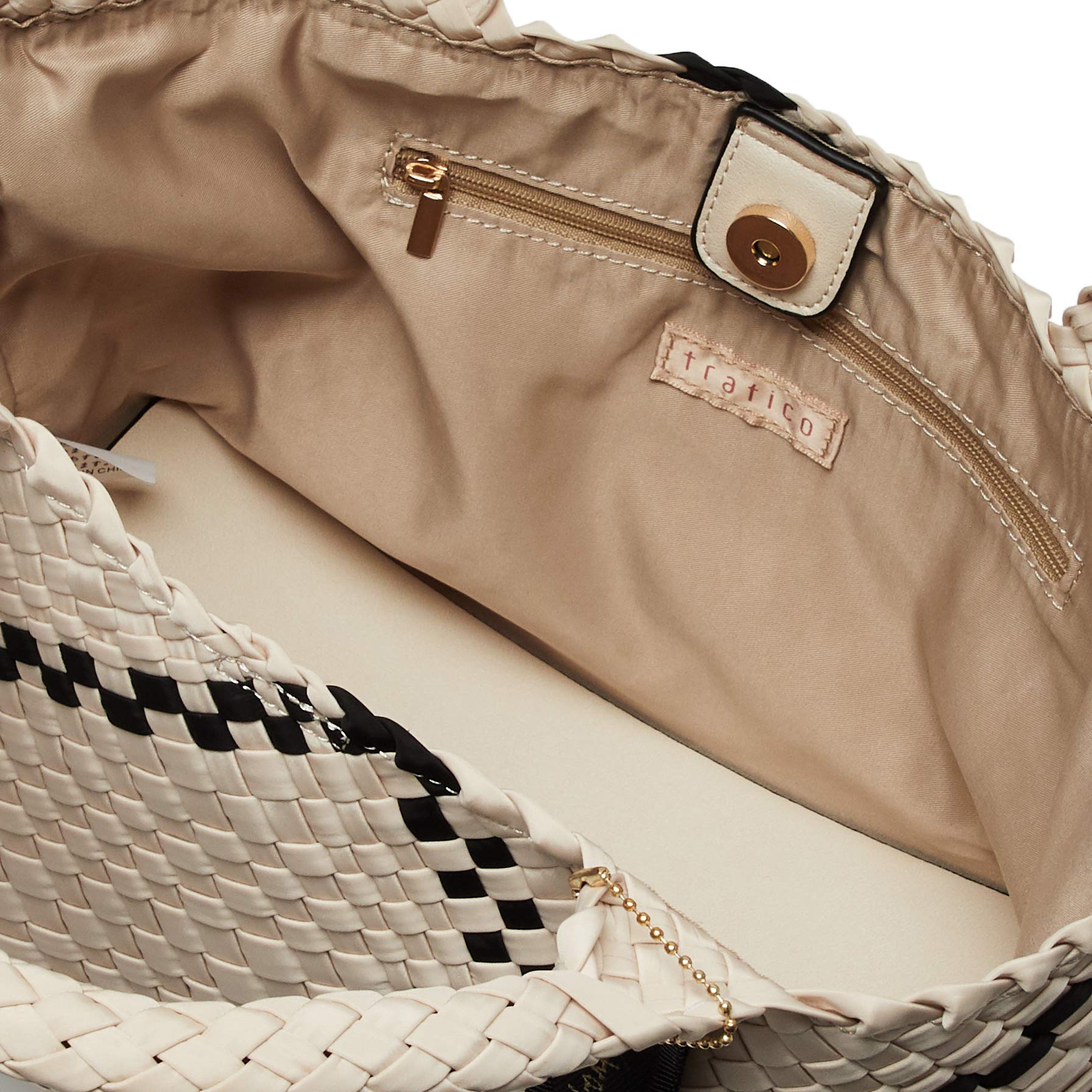 trafico(トラフィコ) Nylon Mesh Tote, Off White (08)