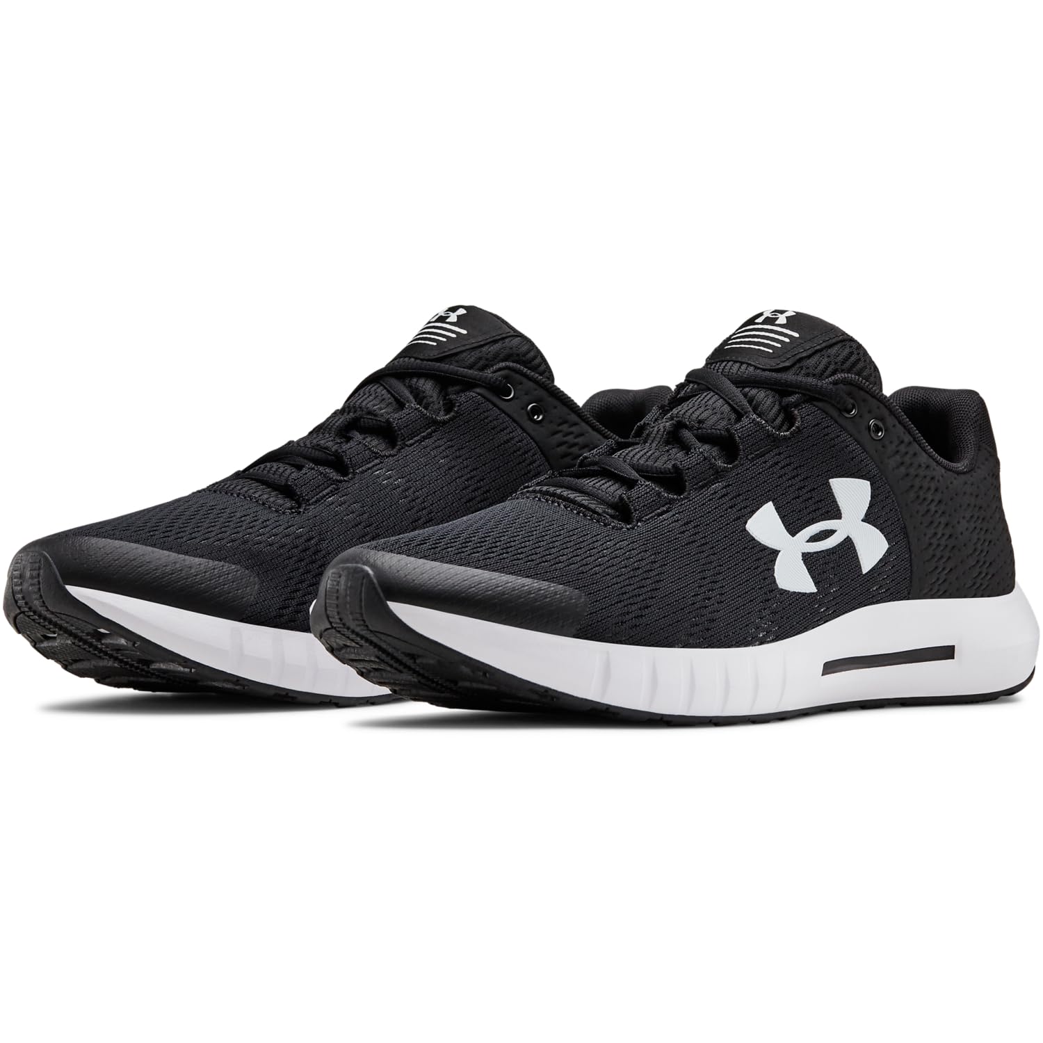 Under Armour Men's Micro G Pursuit BP Athletic Shoe, black//white, 8 M US