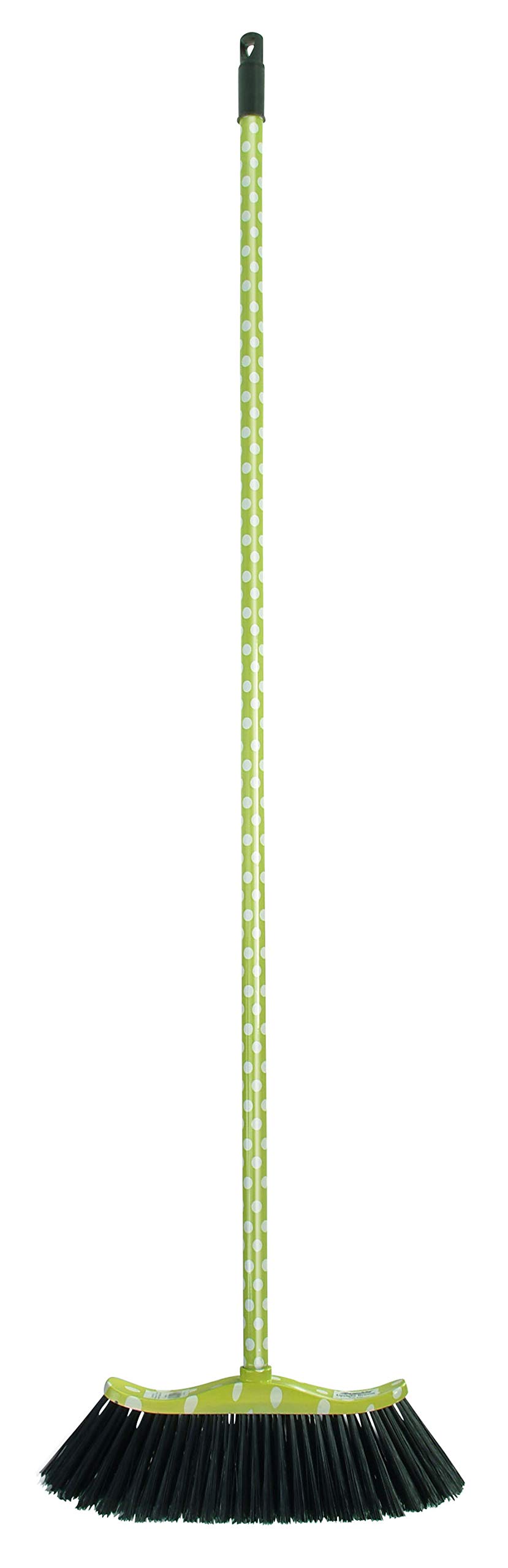Superio Cotton Mop and Broom Set, Light Green Polka Dot Print Design, Superior Cleaning Tools Broom and String Mop.