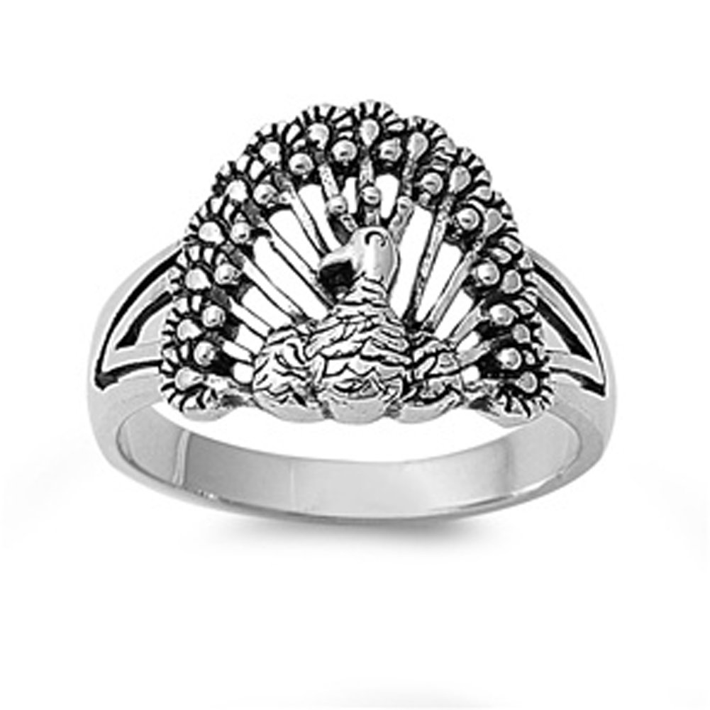 Sterling Silver Women's Turkey Unique Ring Fashion 925 New Band 15mm Size 7