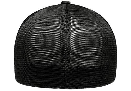Flexfit Melange UniPanel Trucker Cap, Dark Grey/Black, Large/XLarge