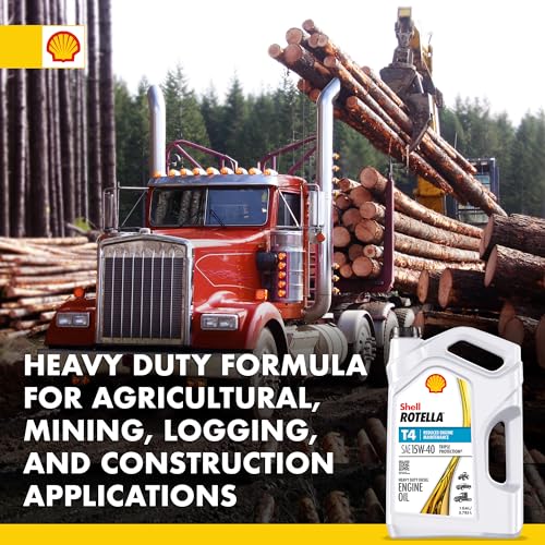 Shell Rotella T4 Triple Protection Conventional 15W-40 Diesel Engine Oil (1-Gallon, Case of 3)