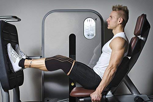 THX4COPPER Sports Compression Knee Brace for Joint Pain and Arthritis Relief, Improved Circulation Support for Running, Jogging, Workout,Gym-Best Knee Sleeve-Large