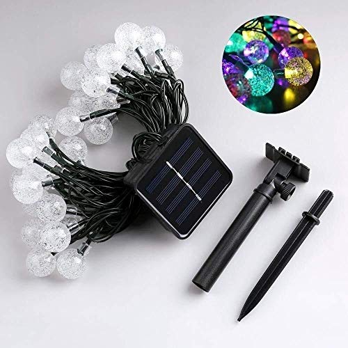 WDWL Solar String Light, Outdoor Fairy Lights,Waterproof Crystal Ball Decorative Lights for Garden, Terrace, Garden, Home Decorative Lights