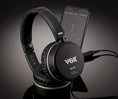 VOX VGH-AC30 Headphone with Built-in Guitar Amplifier, Direct Plug in Guitar, Perfect for Personal Practice, Battery Operated, Classic Vintage Sound