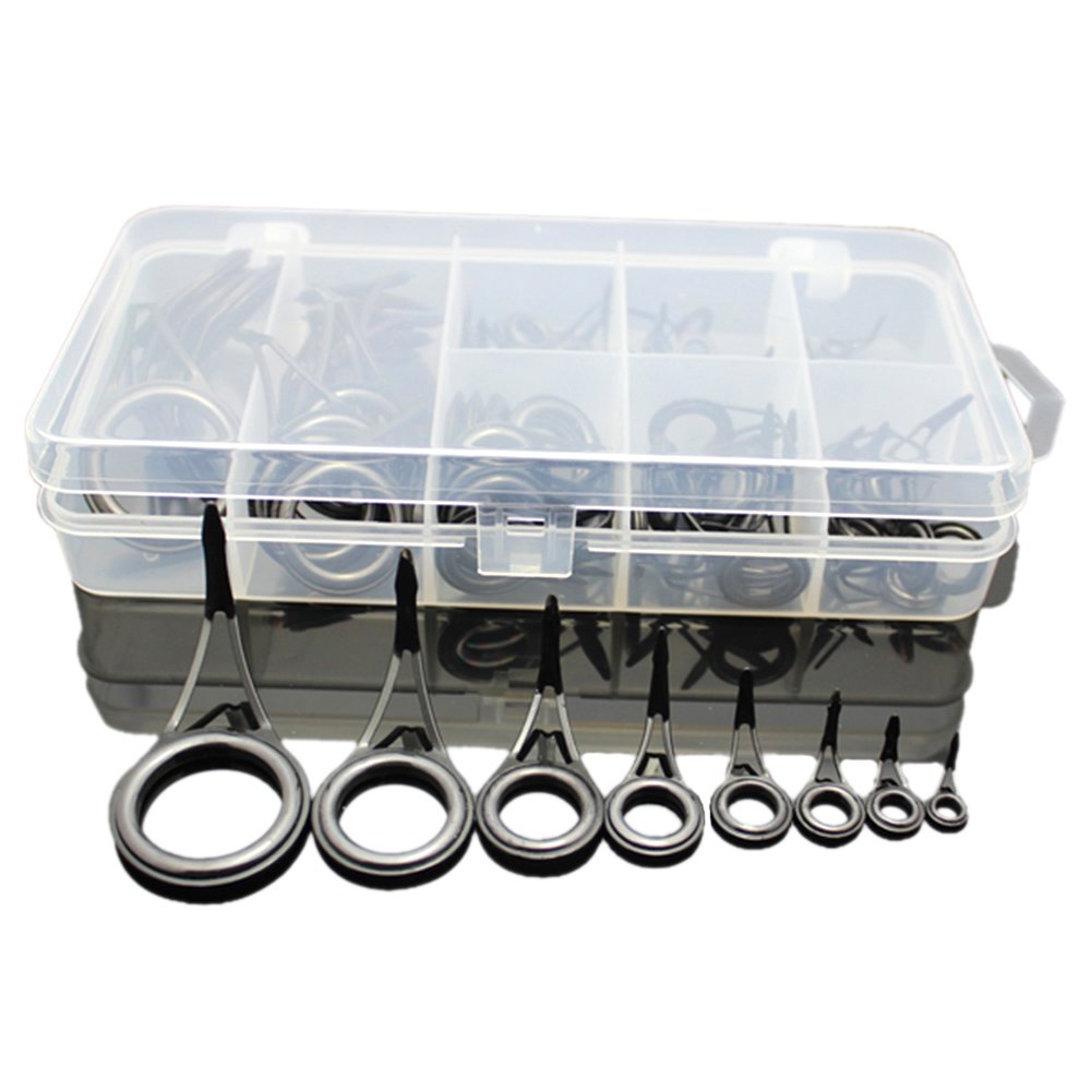 UWND Fishing Rod Guides Kit Spinning Rod Guide, 75pcs,8 Sizes