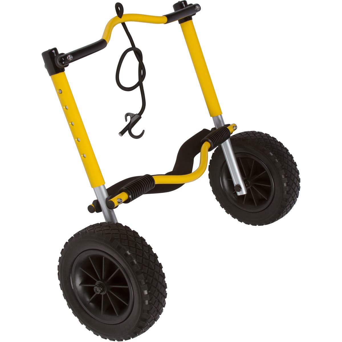 Suspenz Kayak Canoe Transport Cart, XL END Carrier Trolley with Airless Wheels, Yellow (22-0099)