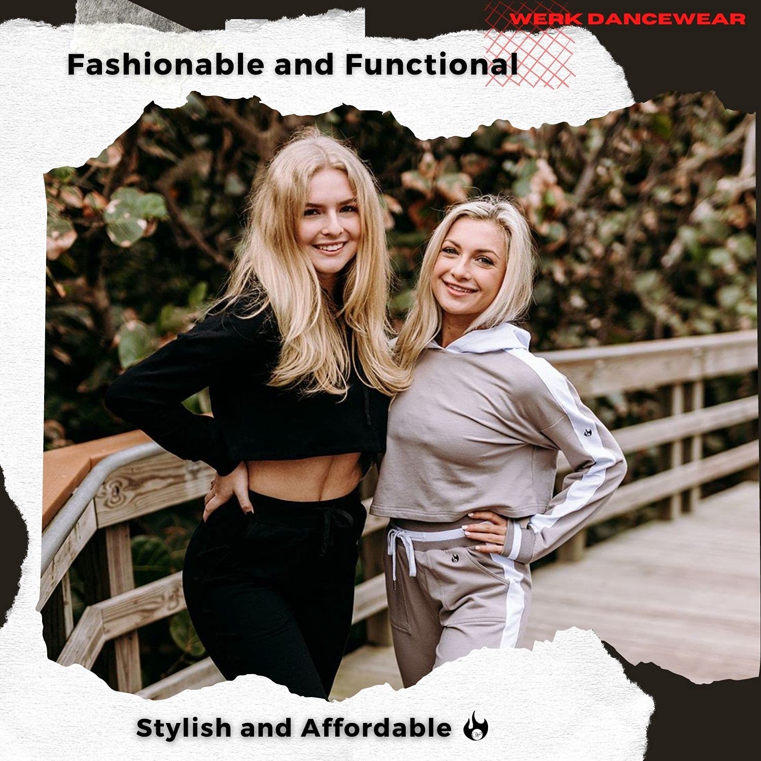 Werk Dancewear Hype Sweatshirt - Fashionable Activewear Designed for Dance (Adult - Small, Grey)