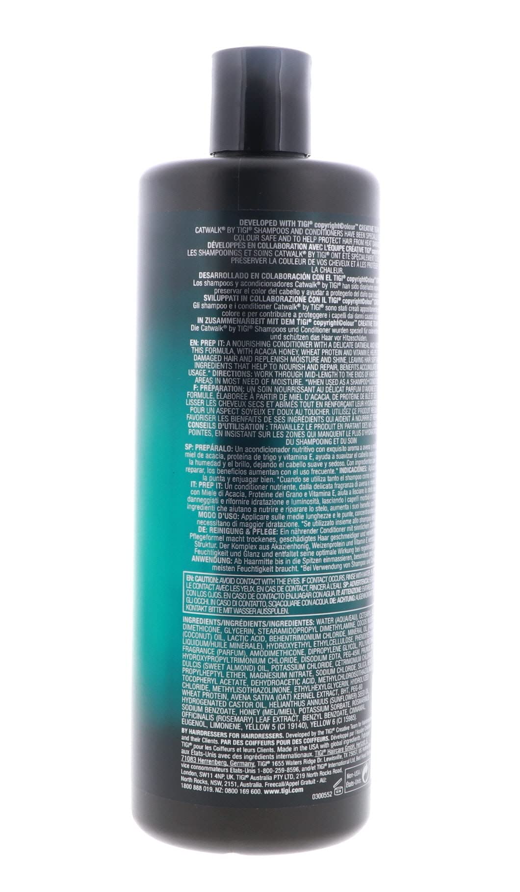 TIGI Catwalk Oatmeal & Honey Treatment Conditioner, 25.36 Fl Oz
