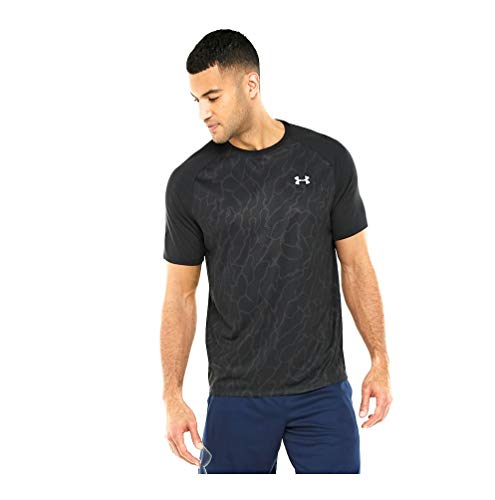 Under Armour Men's UA Tech 2.0 Vibe Print Short Sleeve LG Black