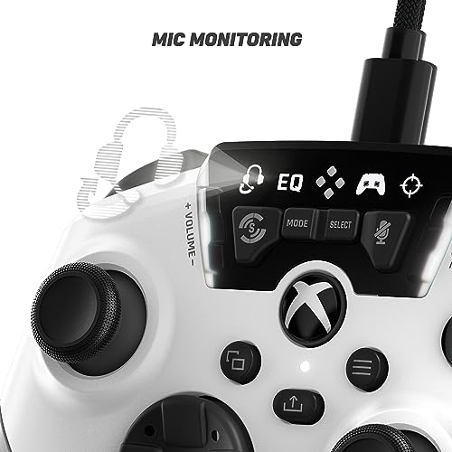 Turtle Beach Recon Controller Wired Game Controller Officially Licensed for Xbox Series X, Xbox Series S, Xbox One & Windows - Audio Enhancements, Remappable Buttons, Superhuman Hearing β White