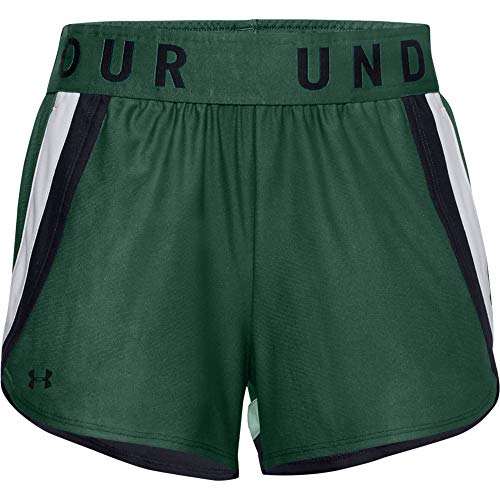 Under Armour Play Up 3.0 Novelty Workout Gym Shorts, Saxon Green (386)/Black, Large