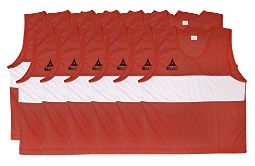 Select Scrimmage Vest (Pack 12), Senior, Red