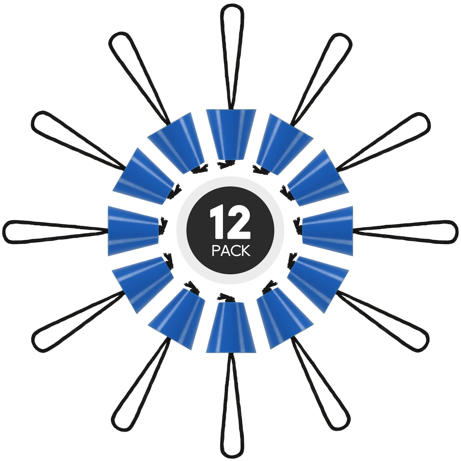 weyleity 12 Pieces Kayak Scupper Plugs Kit Universal Silicone Scupper Plugs for Kayak Drain Holes Stopper Bung with Lanyard Lifetime Kayak Accessories(Blue)