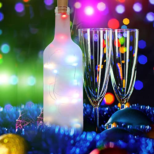 Shakven Cork Bottle Lights - 6.5ft Battery Operated The Fairy Mini Copper Wire Cork Lights,Mini String Light for DIY Wedding Christmas Holiday Home Party Decoration