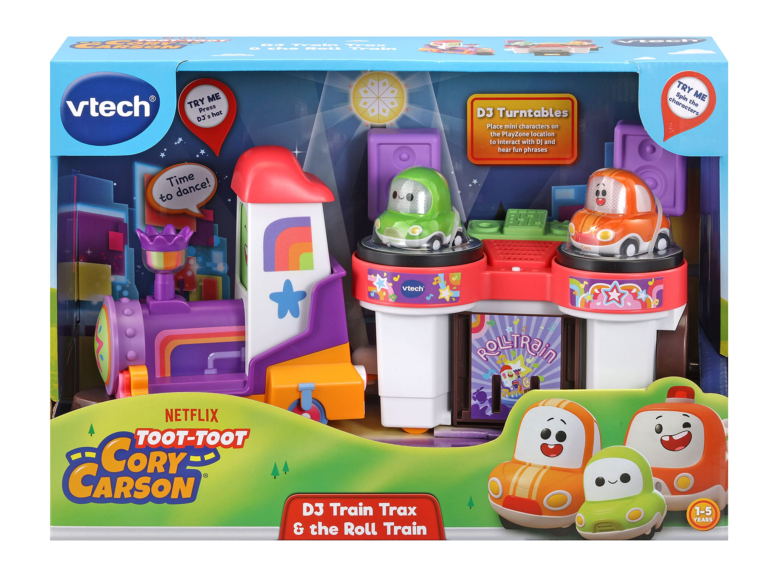 VTech toot-toot Cory CarsonĀ® dj Train trax & The roll Train for Children and
