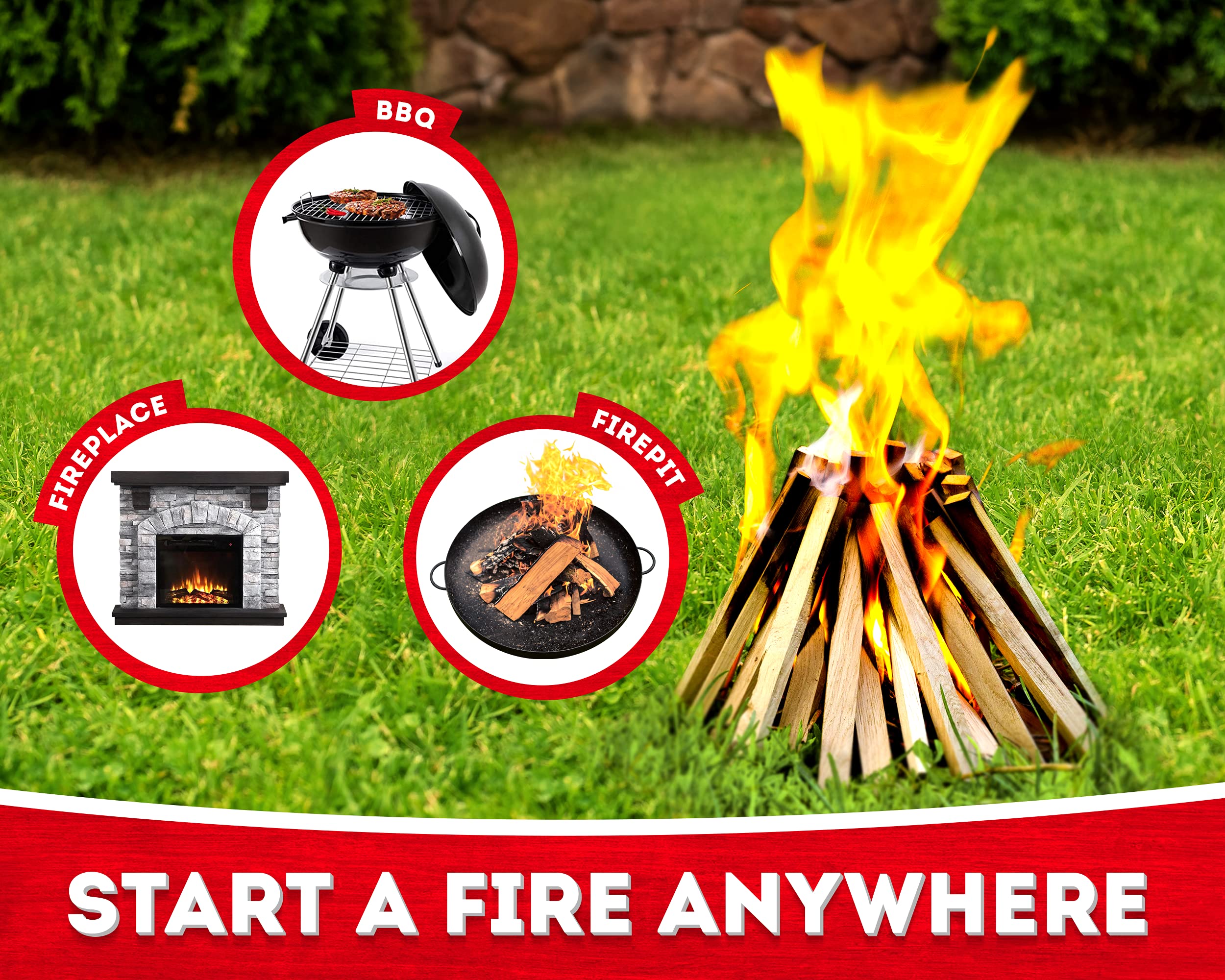 Zorestar Grillers Kindling Wood Sticks (500pc) Fire Starter Firewood for Campfires Fireplace Fire Starters For Wood Stove & Bonfires 100% Natural firestarters from Oak 17.5 lbs Easy & Safe for Camping