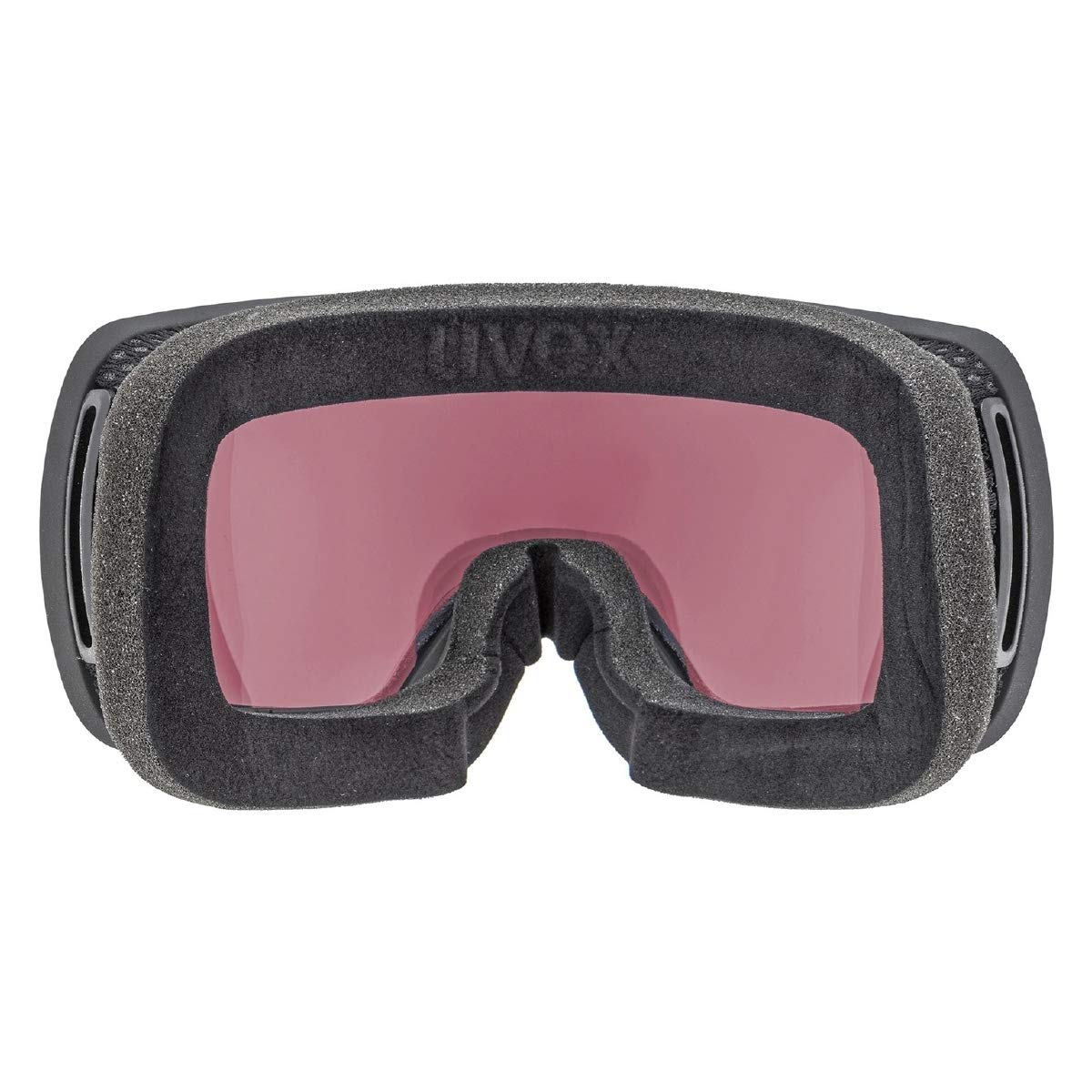 uvex compact FM, lunettes de ski Adulte unisexe, black mat/rainbow-rose, one size
