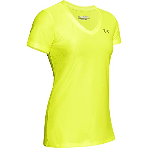 Under Armour Tech Novelty V-neck Shirt, X-Ray (786)/Metallic Silver, Large