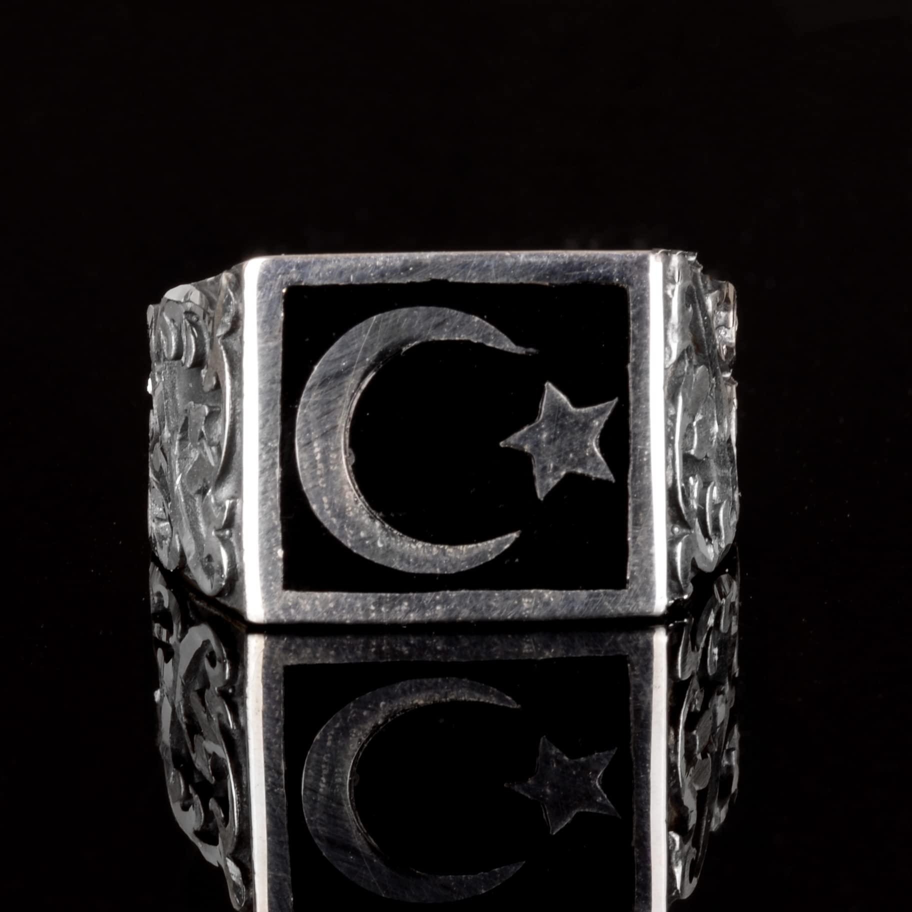 Sterling Silver Malcolm X Ring Handmade, Steel Pen Craft Handmade Uniqe Ring
