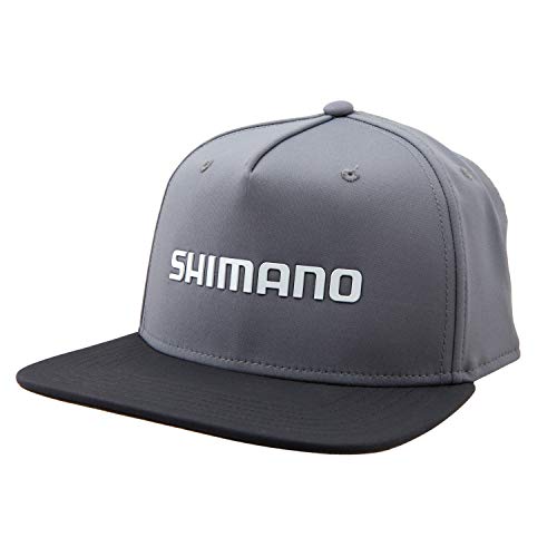 SHIMANO Fishing Welded Flatbill Cap - Gray, One Size Fits Most [AHATSWLDFLGY]