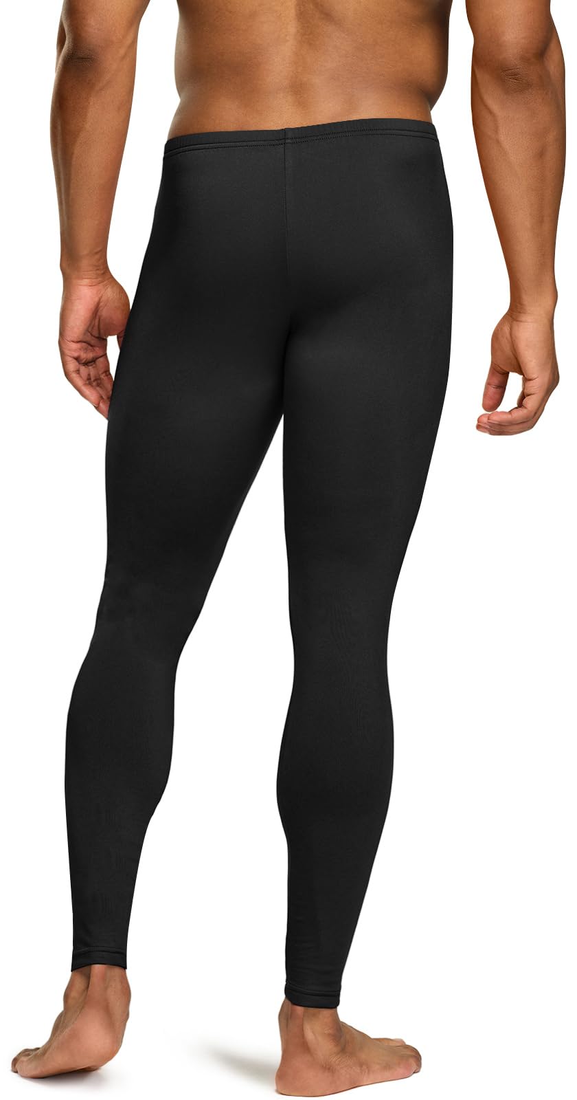 TSLA Men's Thermal Underwear Pants, Heated Warm Fleece Lined Long Johns Leggings, Winter Base Layer Bottoms, Thermal Fly-Front 2pack Black, Large