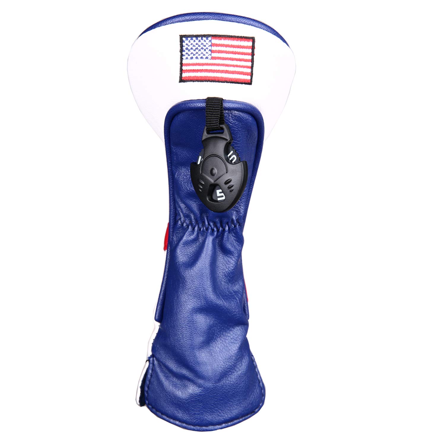 USA Stars and Stripes Golf Hybrid Head Covers with Interchangeable Number Tags Golf Builder