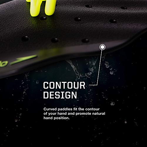 Speedo unisex adult Training Nemesis Contour swimming hand paddles, Multicolor, Medium US