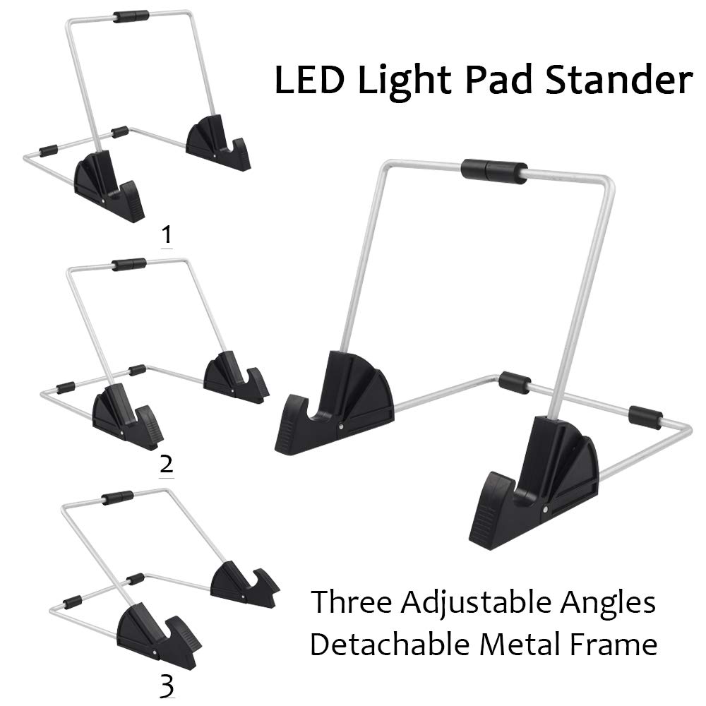 SGHUO Diamond Painting A4 LED Light Box and Tools Set, with A4 LED Light Pad, Stand Holder, Clips, Diamond Painting Roller, Diamond Painting Boxes and Diamond Painting Tools, 37pcs