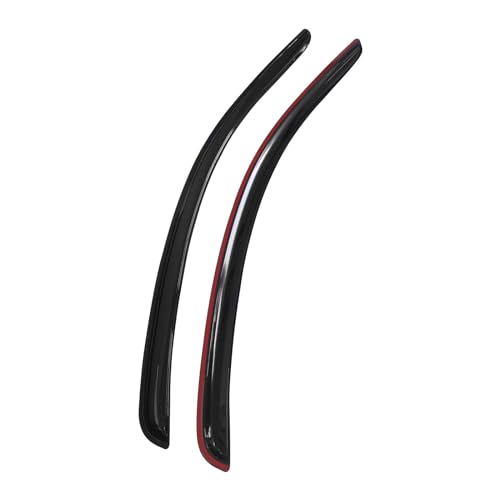 Window Visor Compatible with 2010-2014 Ford Mustang Coupe(Not Fits Convertible), Acrylic Smoke Tinted 2PCS Sun Rain Shade Guard Wind Vent Air Deflector by IKON MOTORSPORTS, 2011 2012 2013