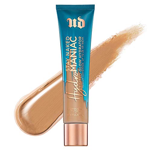 Urban Decay Hydromaniac Tinted Moisturizer - Dewy Medium Coverage Foundation - 24HR Hydration - With Kombucha Filtrate + Marula Oil - Lightweight Healthy Glow – Vegan - 51 Medium Neutral - 1.1 Fl. Oz